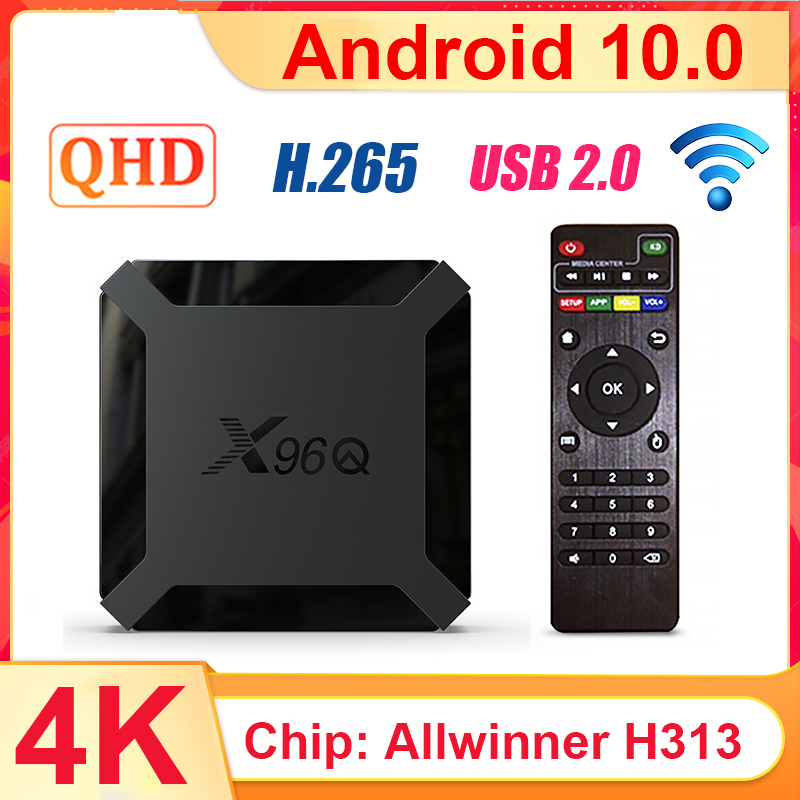 Smart box tv X96Q Android 10 4K Media Player H.265 IPTV Box - leadcool